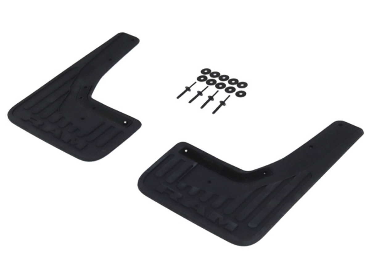 Mopar Splash Guards - Flat - Front W/ Fender Flares - 82216217AA ...