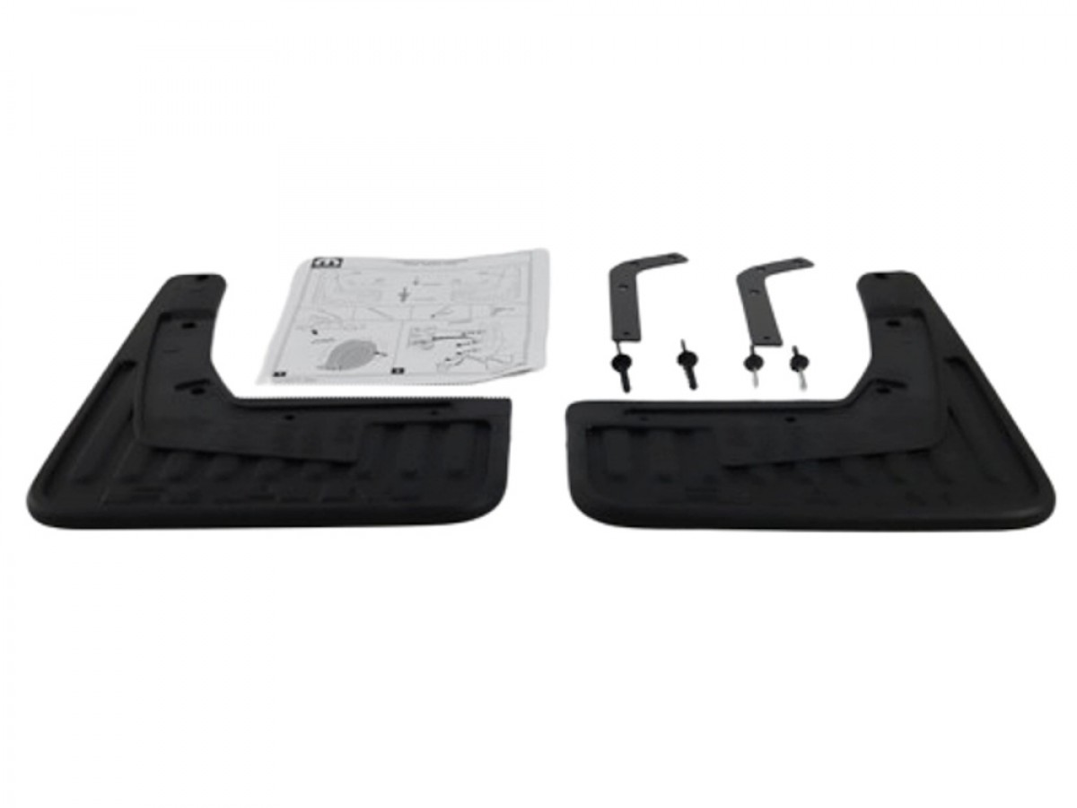 Mopar Splash Guards Front Pair Rubber Black With RAM Logo For Trucks ...