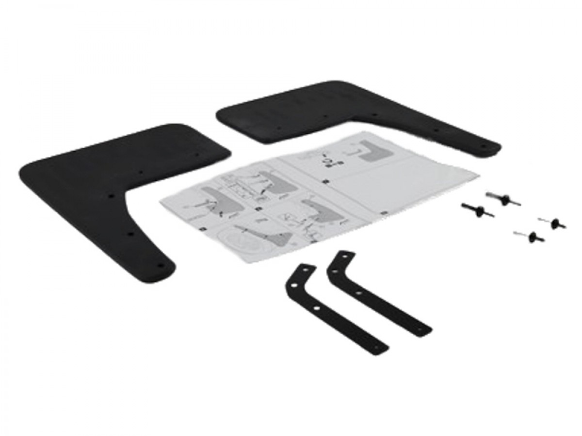 Mopar Splash Guards Front Pair Rubber Black With RAM Logo For Trucks ...