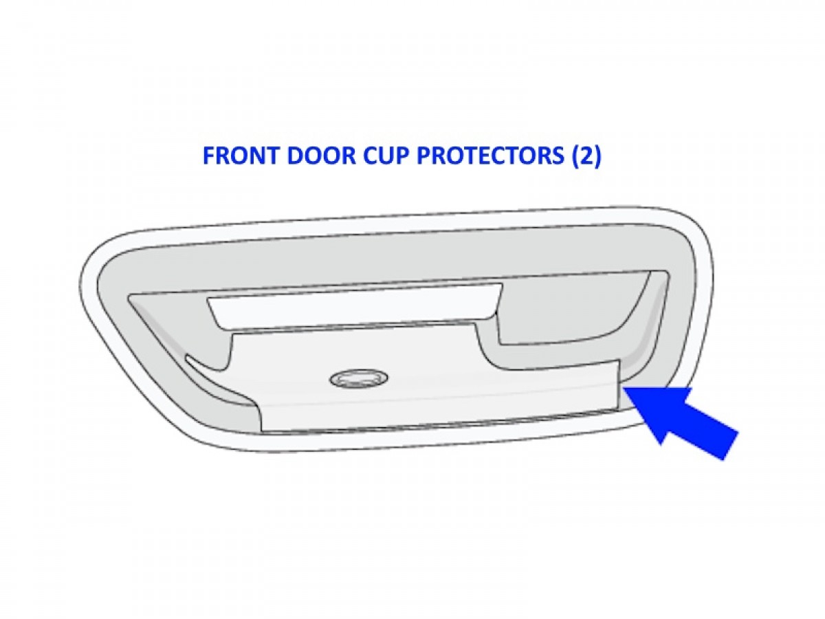 Mopar Paint Protection Film 5 Piece Kit For Hood Front Fascia Door Cups ...