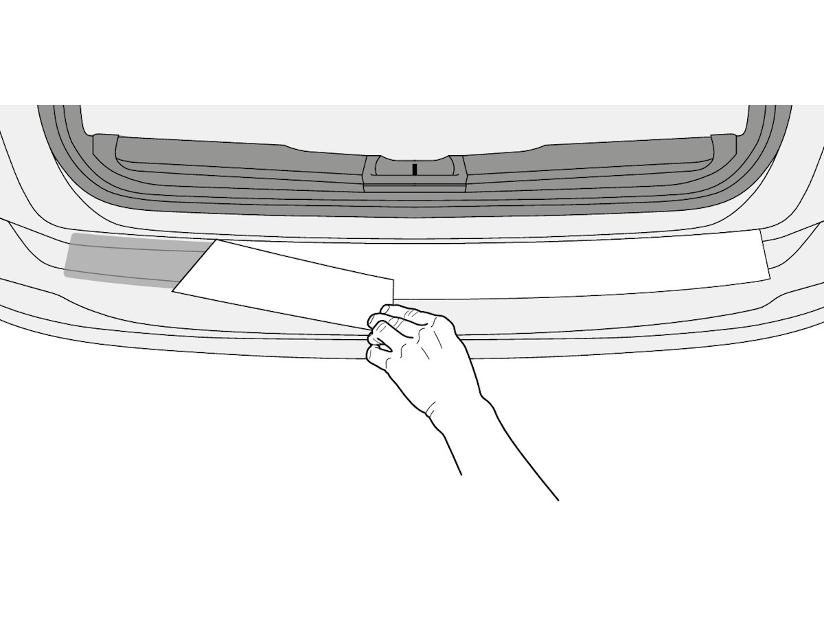 Mopar Paint Protection Film Rear Bumper Applique Single Piece ...