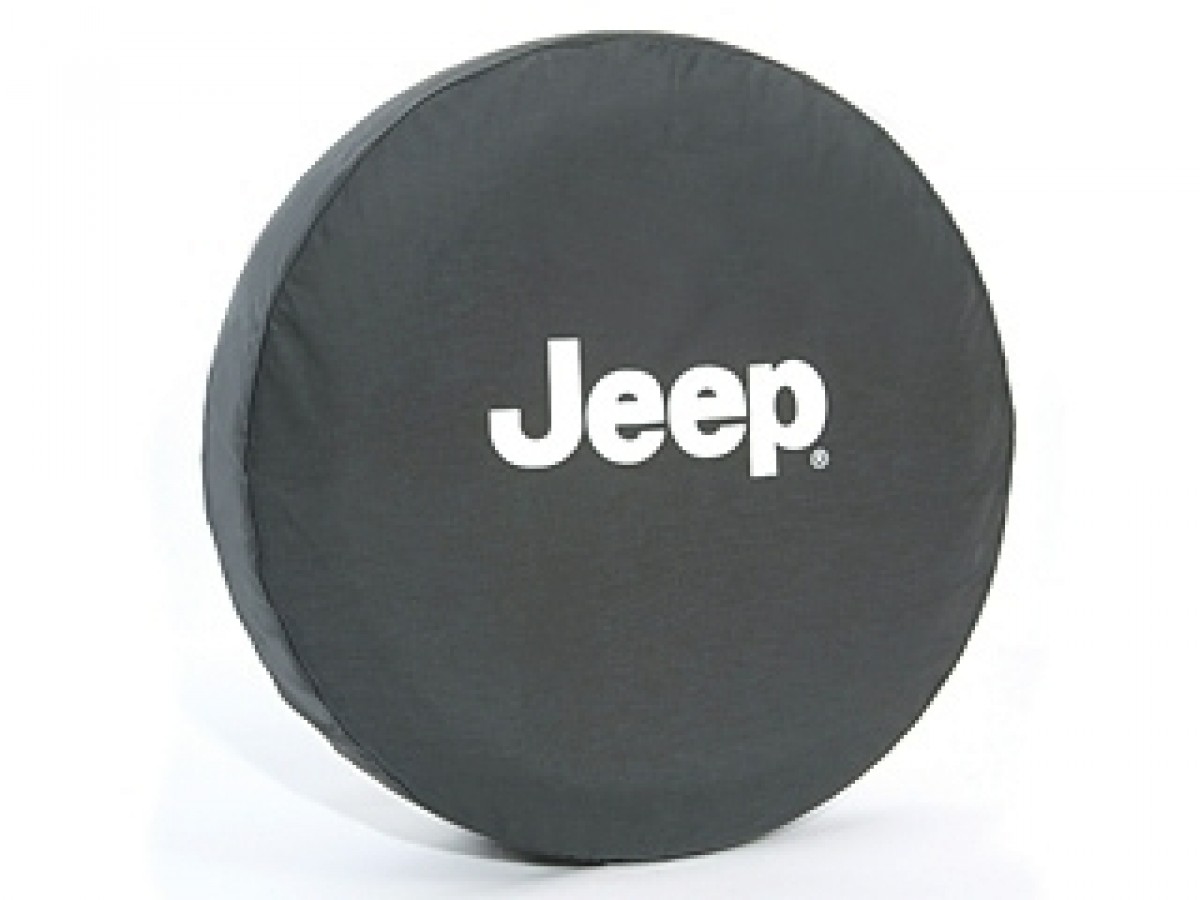 Mopar Spare Tire Cover Cloth White Jeep Logo - 82209952AB | Mopar ...