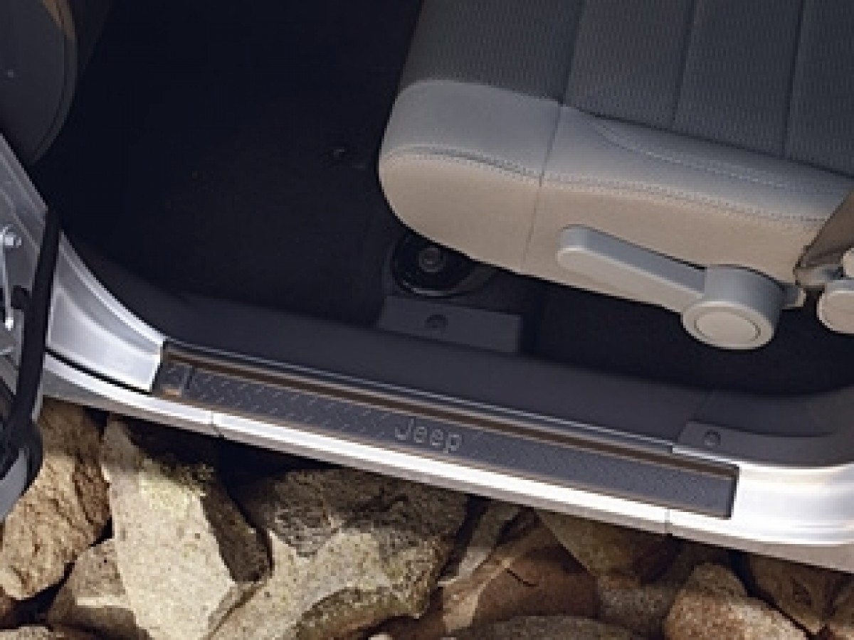 Authentic Mopar Door Sill Guards Black 4 Door - 82210106AB | Mopar ...