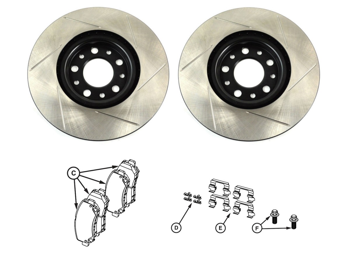 Mopar Performance Front Brake Kit With Rotors And Pads - P5156166 ...